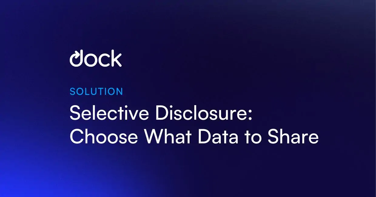 Selective Disclosure Guide: Privacy Feature of Verifiable Credentials